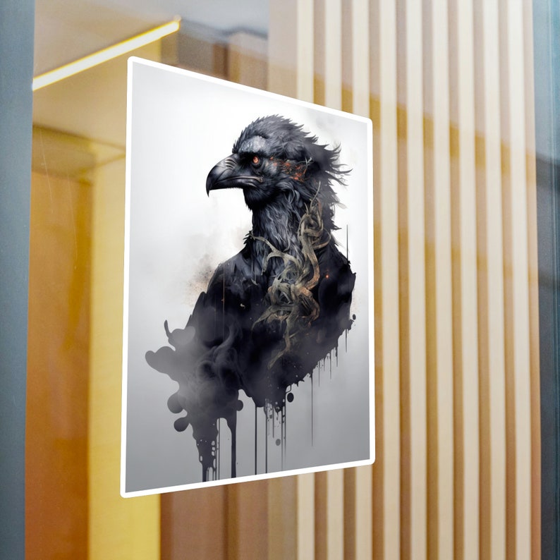 Raven Vinyl Decal - Etsy