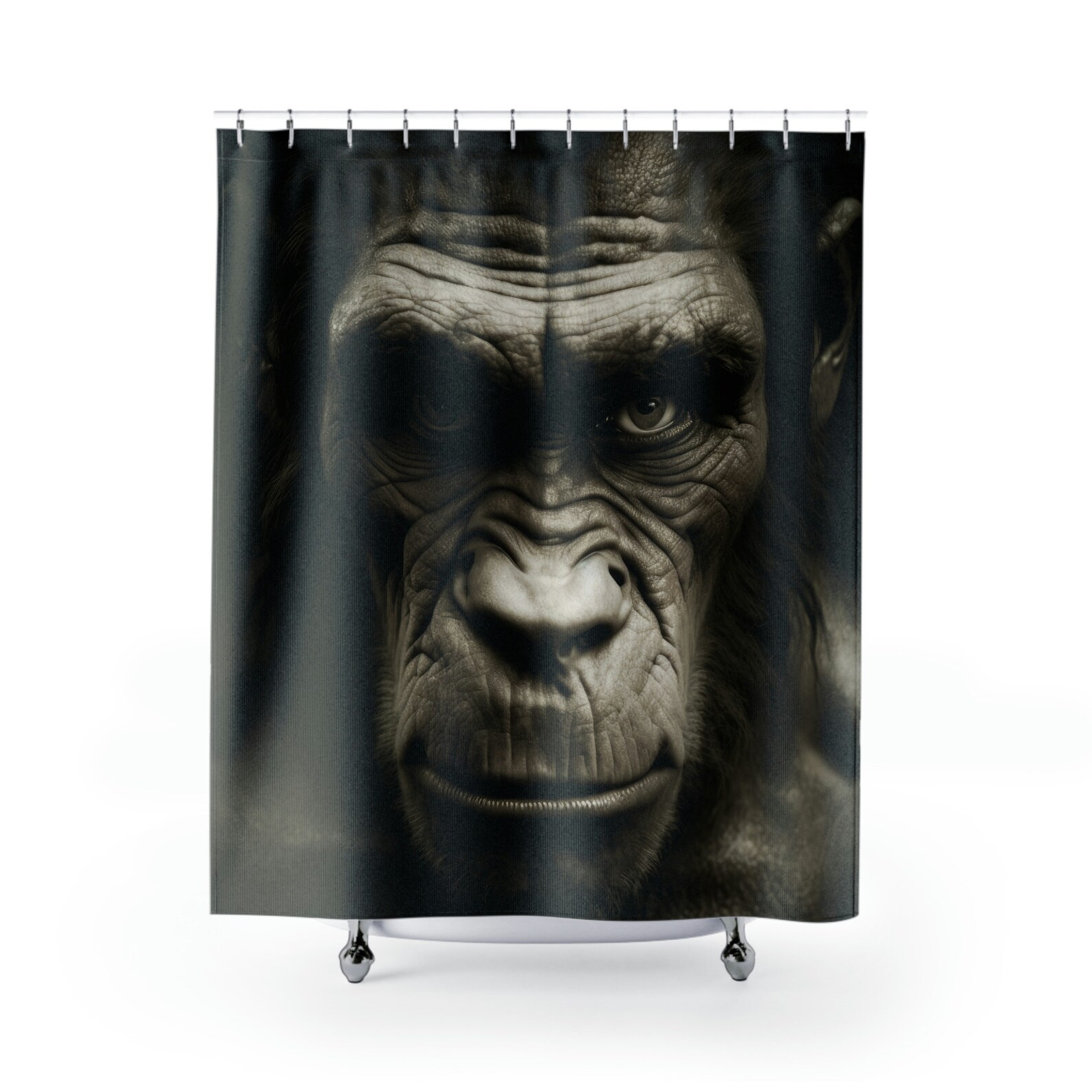Dramatically Stunning Monkey Face Shower Curtain - Etsy