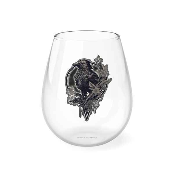 Crow Wine Glass - Etsy