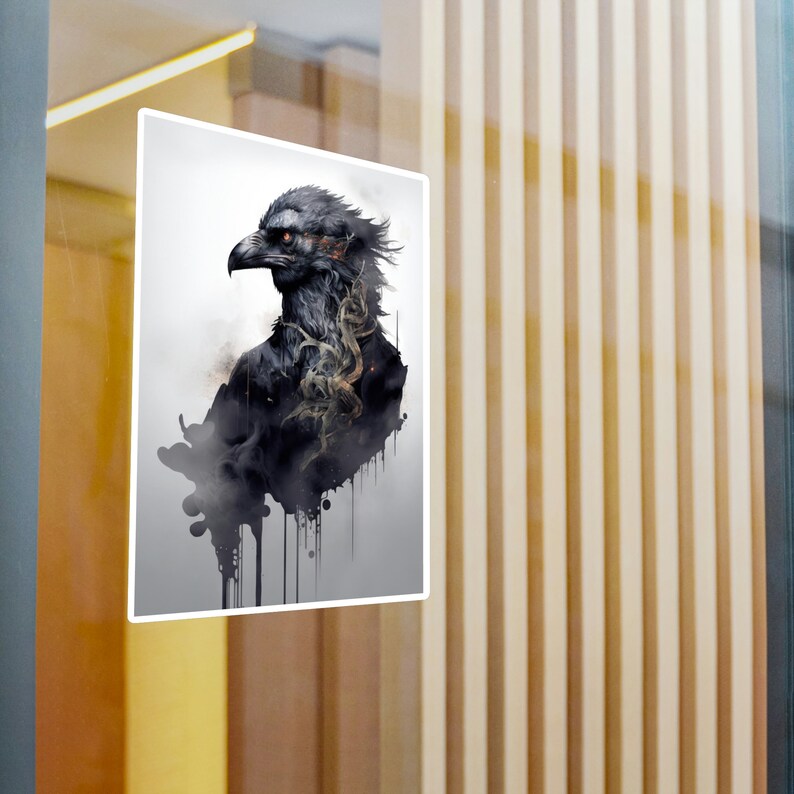 Raven Vinyl Decal - Etsy
