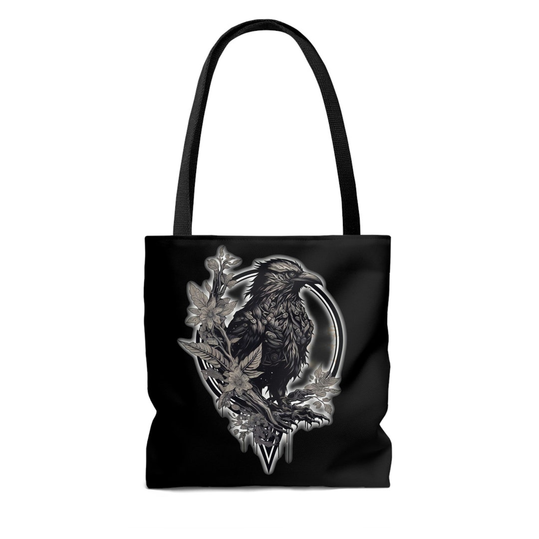 Radiant Raven Tote Bag -gothic- Gift - Etsy