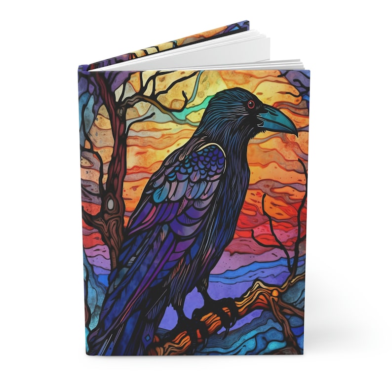 Gothic Raven in a Tree Hardcover Journal - Matte - Etsy