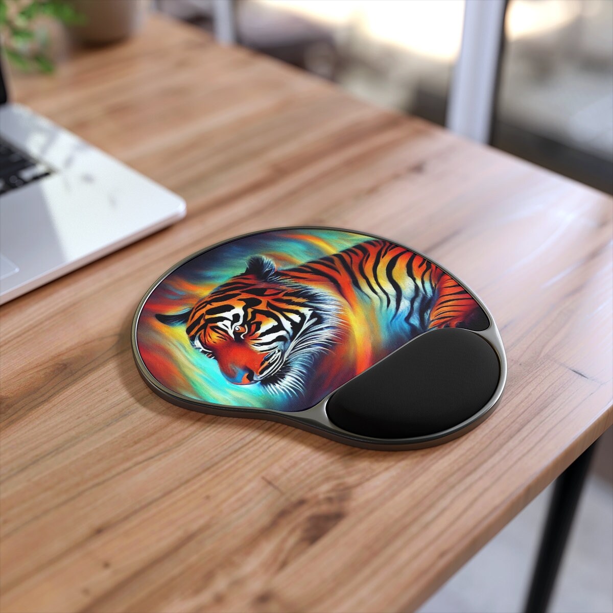 Colorful Tiger Mouse Pad With Wrist Rest sold by DaviBass | SKU ...