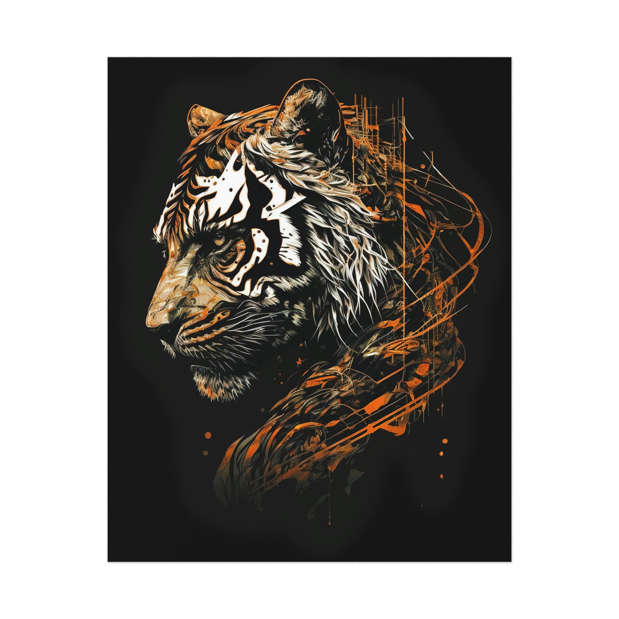 Beast Mode Tiger Uncoated Posters (various Sizes) - Etsy