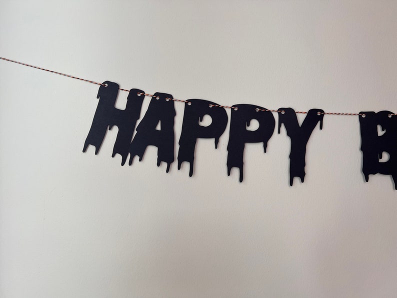 Dripping Happy Birthday Banner Melting Ice Banner melting - Etsy