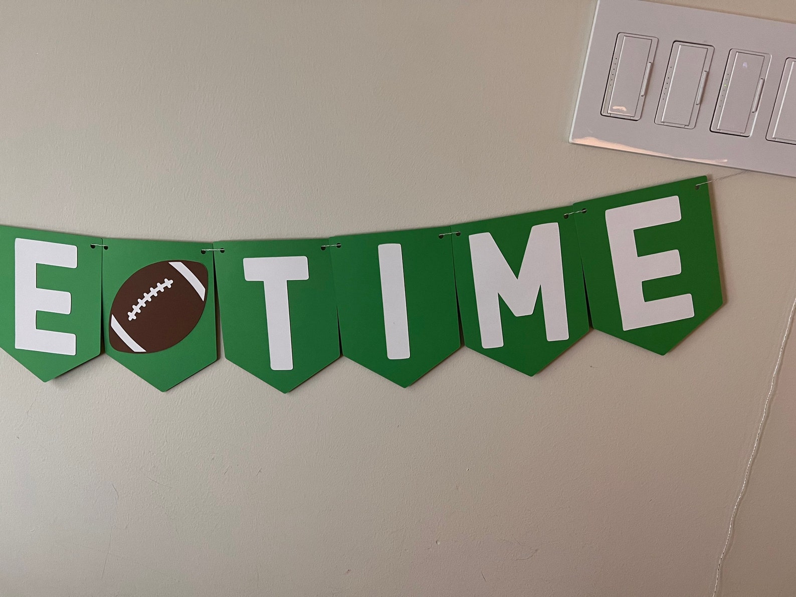 Its Game Time Football Banner Football Party Decor Football Decoration ...