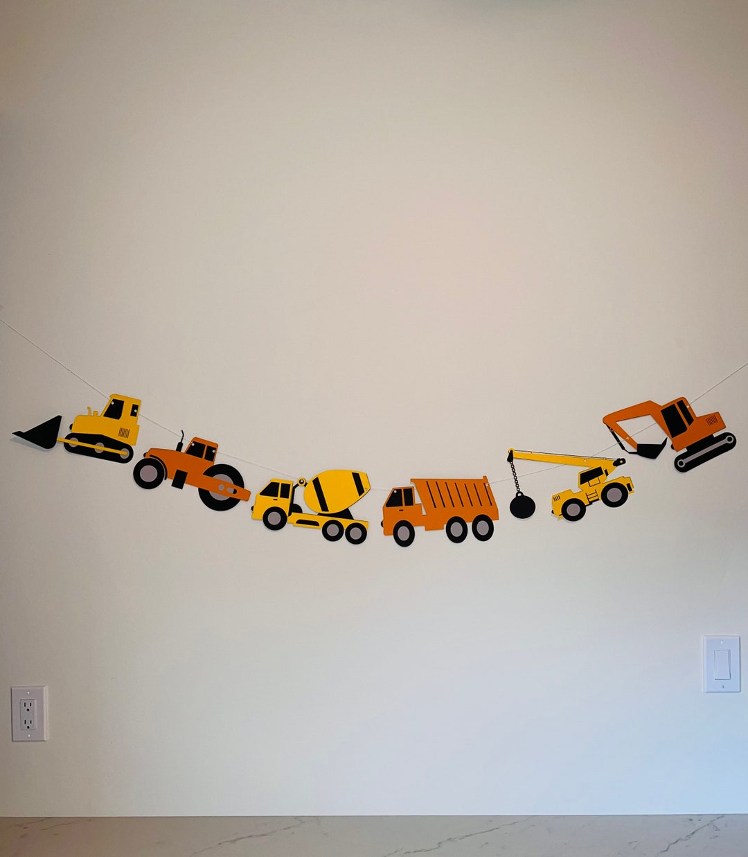 Construction Truck Banner | Construction Birthday Party | Construction ...