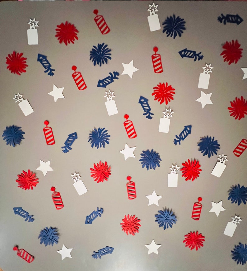 Fireworks Confetti 4th of July Confetti 4th of July Table - Etsy