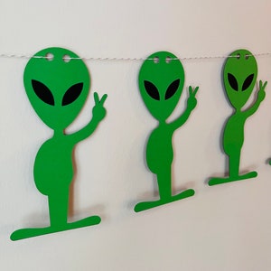 Alien Banner | Extra Terrestrial Garland | I Come in Peace | Alien ...