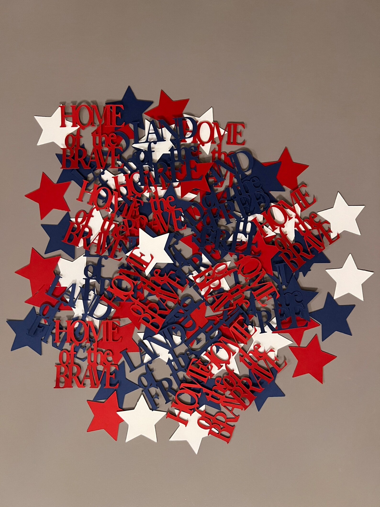 4th of July Confetti Home of the Brave Confetti Land of | Etsy
