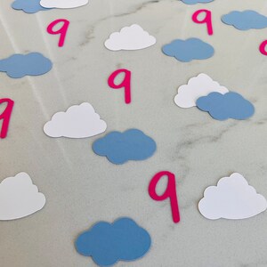 Cloud 9 Confetti | Cloud Nine Party Decor | 9th Birthday Decorations ...
