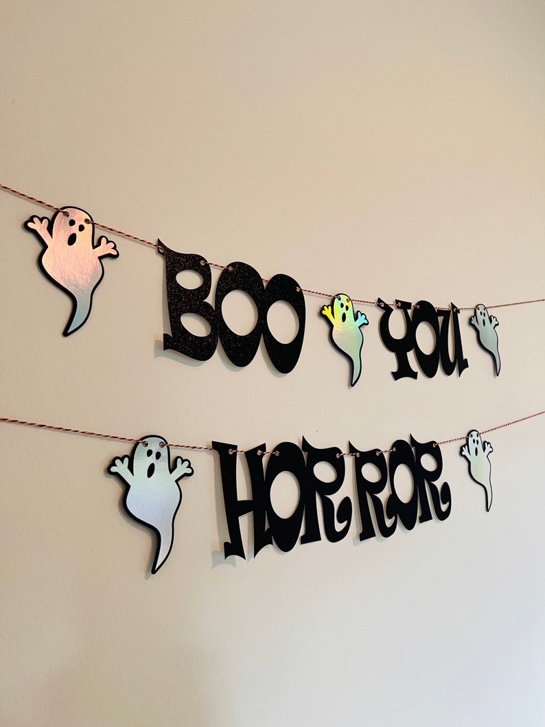 Boo You Horror Banner Halloween Banner Adult Halloween - Etsy