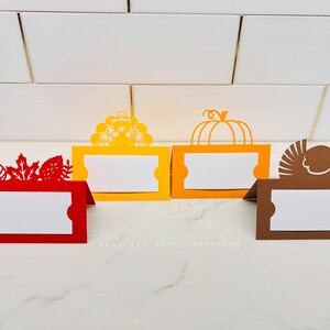 Thanksgiving Place Cards | Thanksgiving Table Decor | Thanksgiving Name ...