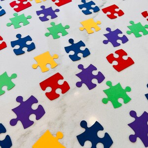 Puzzle Confetti | Rainbow Puzzle Confetti | Game Night Table Scatter ...