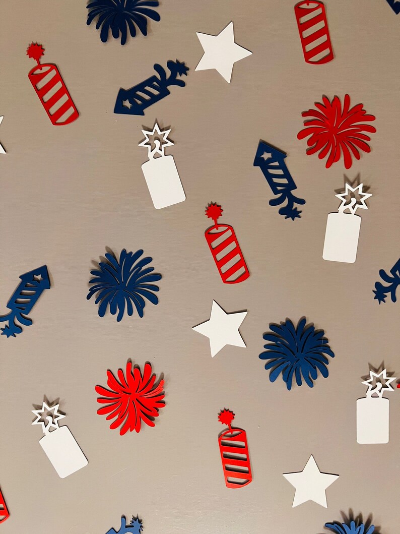 Fireworks Confetti 4th of July Confetti 4th of July Table - Etsy