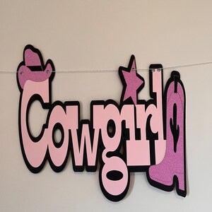 It’s A Cowgirl Banner | Cowgirl Garland | Girl Baby Shower Banner ...