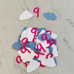 Cloud 9 Confetti | Cloud Nine Party Decor | 9th Birthday Decorations ...