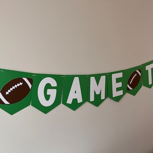It’s Game Time Football Banner | Football Party Decor | Football ...