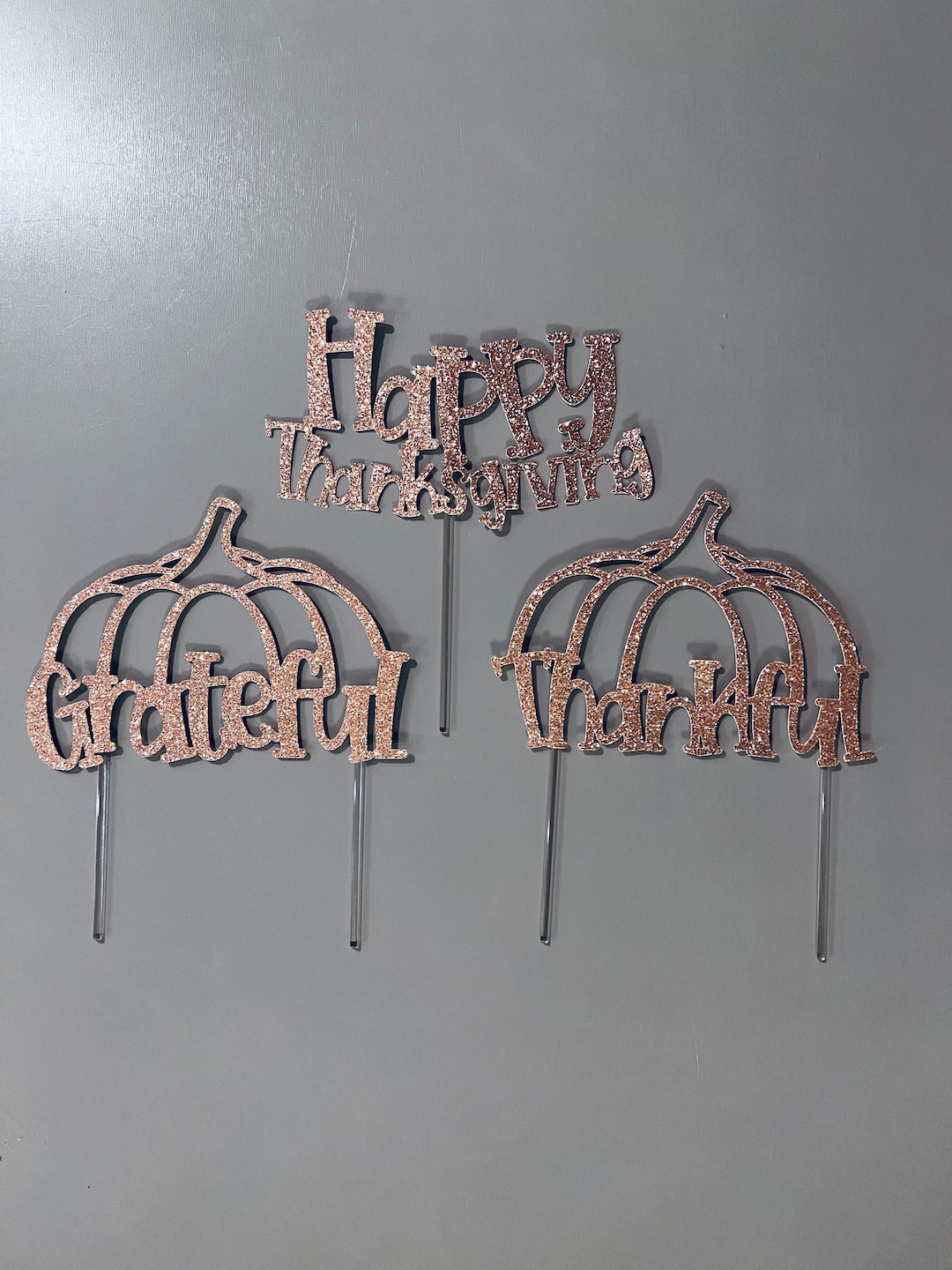 Thanksgiving Cake Topper | Thankful Cake Topper | Grateful Cake Topper ...
