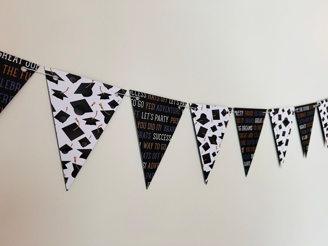 Graduation Pennant Banner | Graduation Party Decor | 2024 Graduation ...