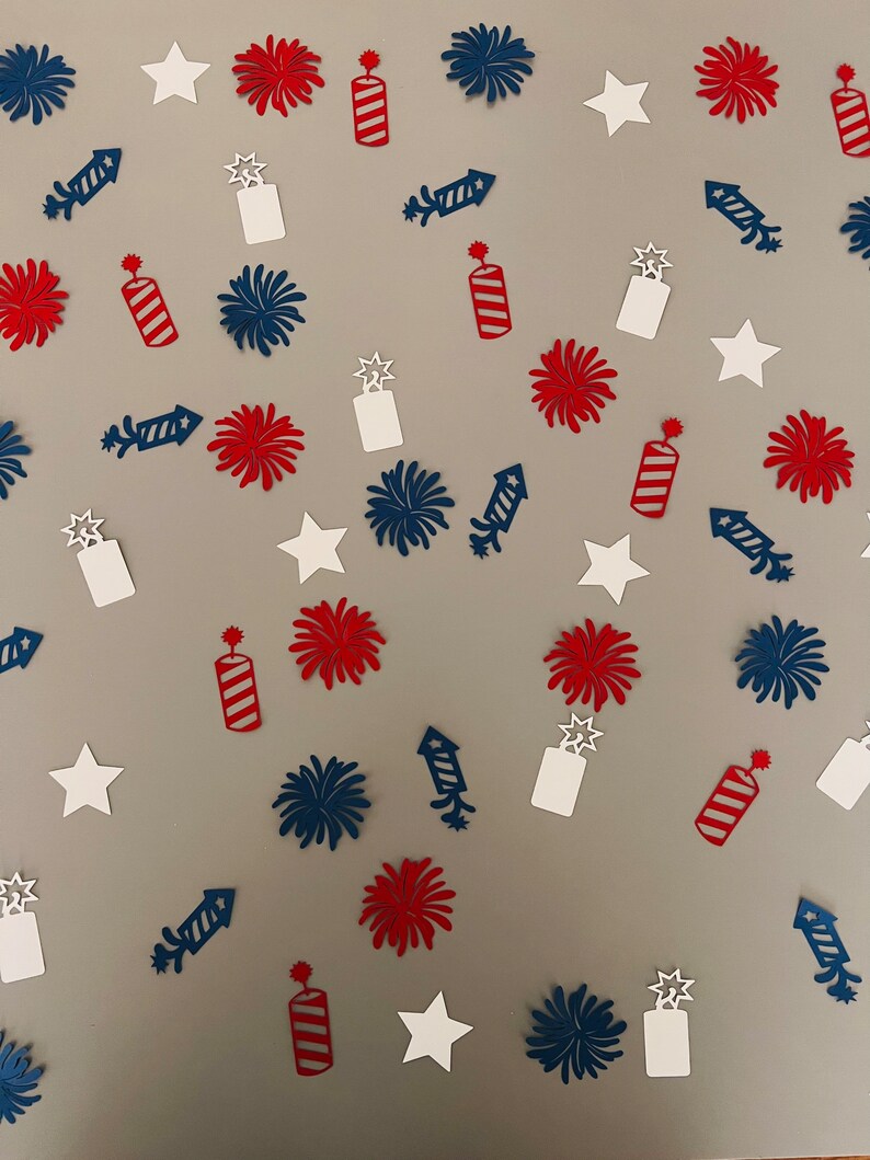 Fireworks Confetti 4th of July Confetti 4th of July Table - Etsy