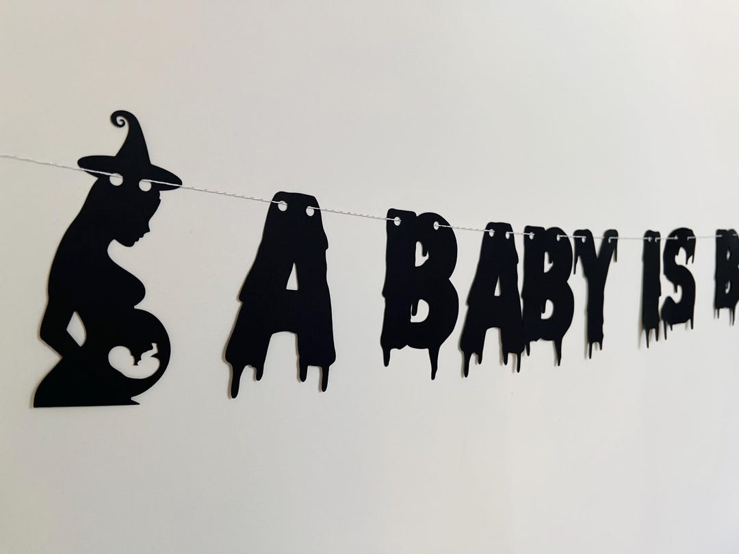 A Baby is Brewing Banner | Halloween Baby Shower | A Little Boo is Due ...