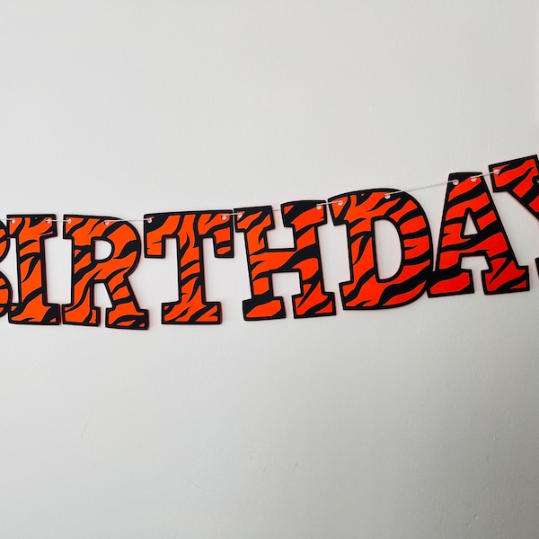 Tigger Birthday Banner - Etsy