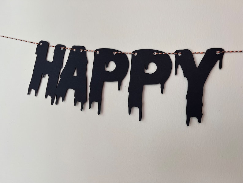 Dripping Happy Birthday Banner Melting Ice Banner melting - Etsy