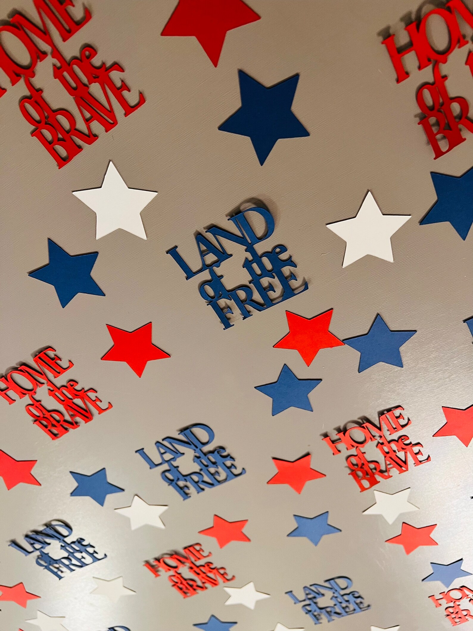 4th of July Confetti Home of the Brave Confetti Land of | Etsy