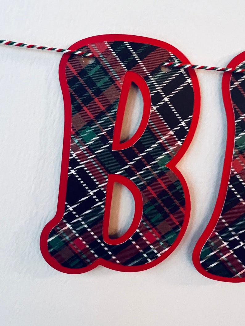 Merry Birthday Banner Christmas Birthday Banner December - Etsy