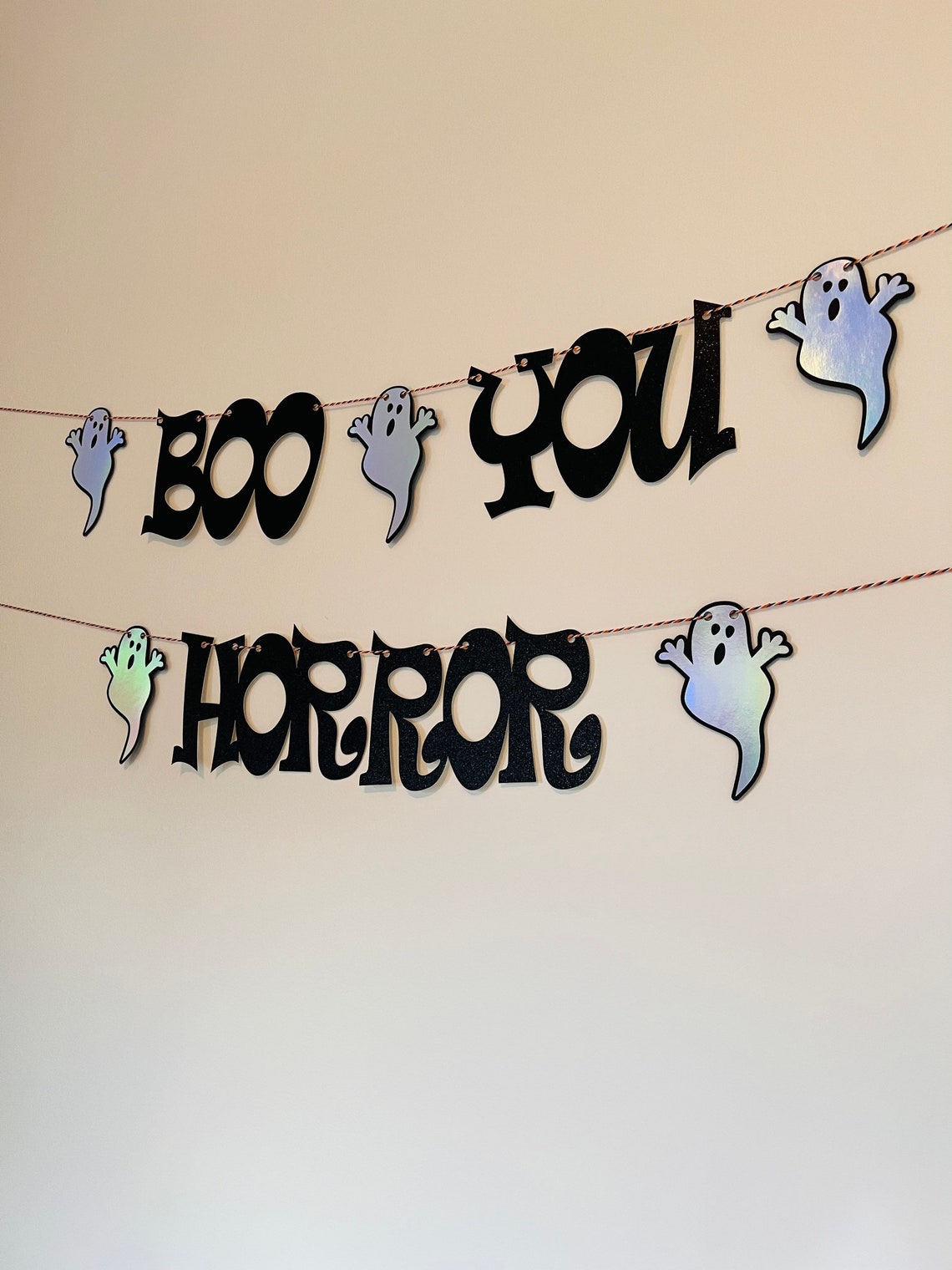 Boo You Horror Banner Halloween Banner Adult Halloween - Etsy