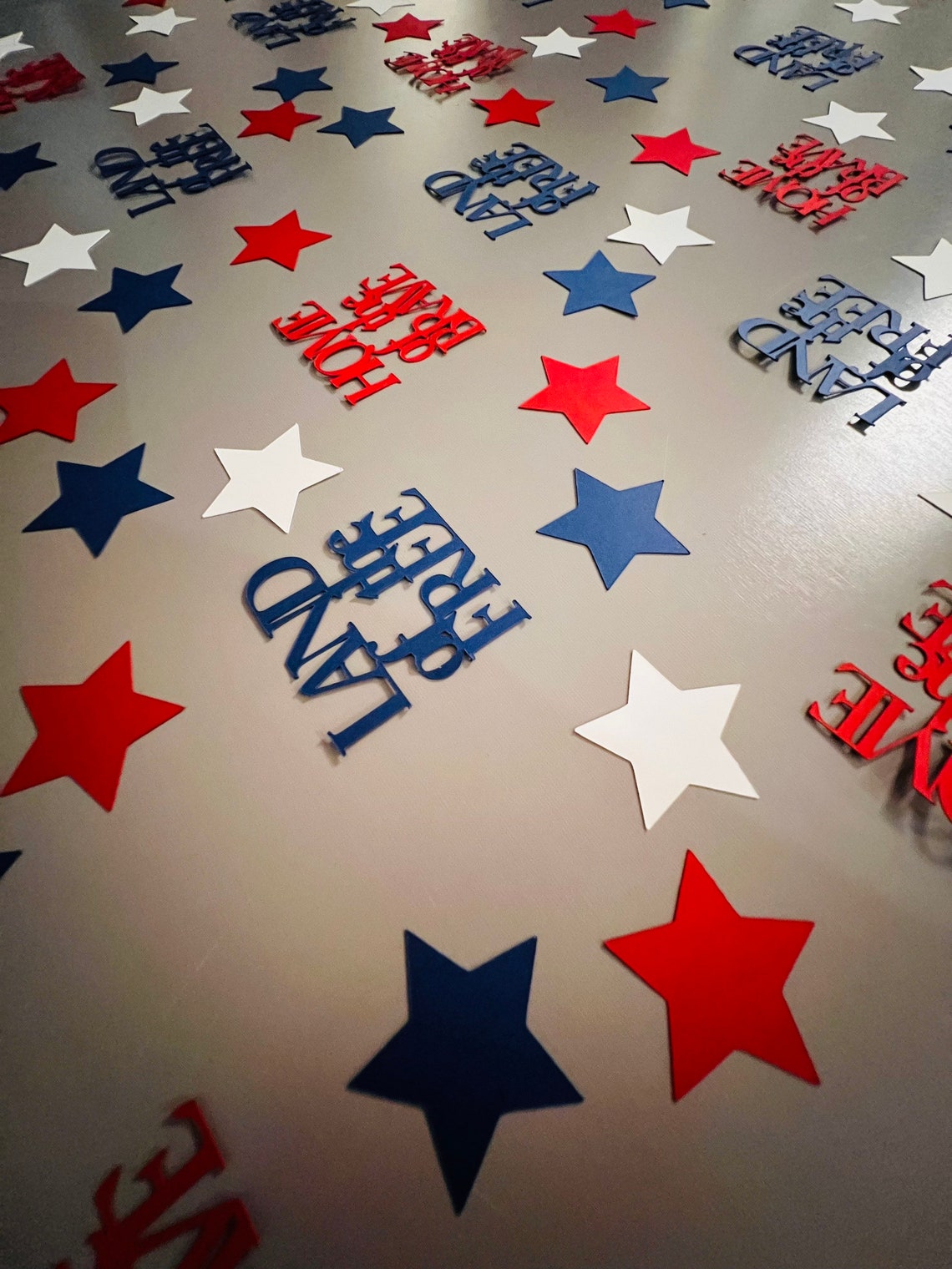 4th of July Confetti Home of the Brave Confetti Land of | Etsy