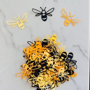 Bumblebee Confetti | Bee Table Scatter | Bee Party Decor | Sweet as Can Bee | Bee Happy | Happy ...
