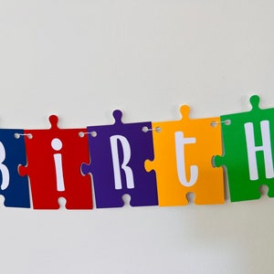 Puzzle Happy Birthday Banner | Board Game Banner | Game Theme Birthday ...