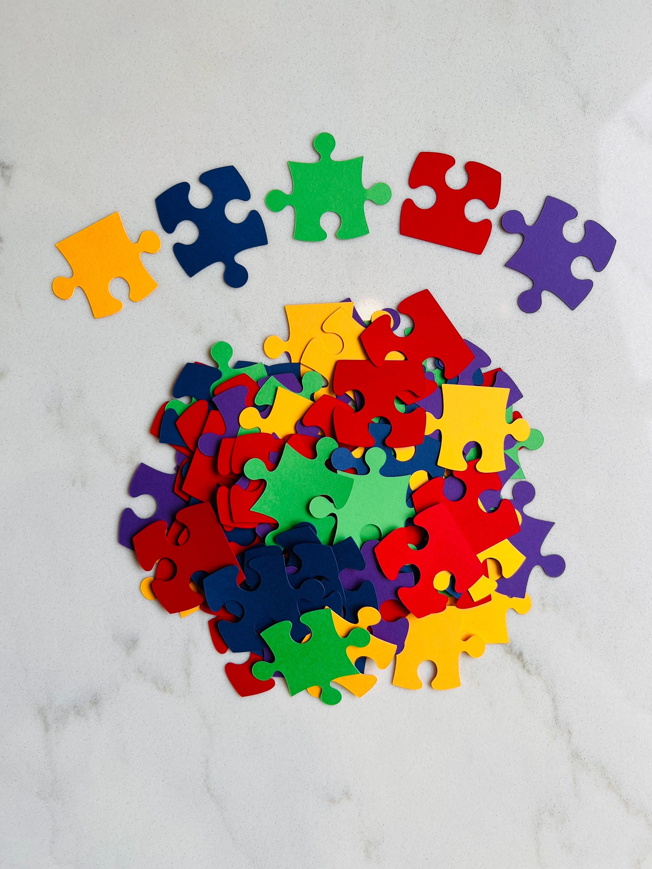 Scattered Puzzle Pieces