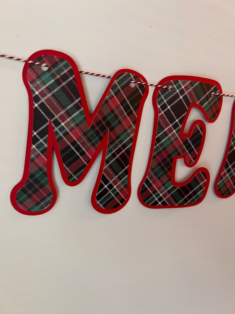 Merry Birthday Banner Christmas Birthday Banner December - Etsy