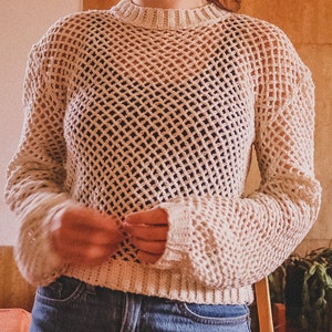 It's Fall Mesh Sweater - Etsy