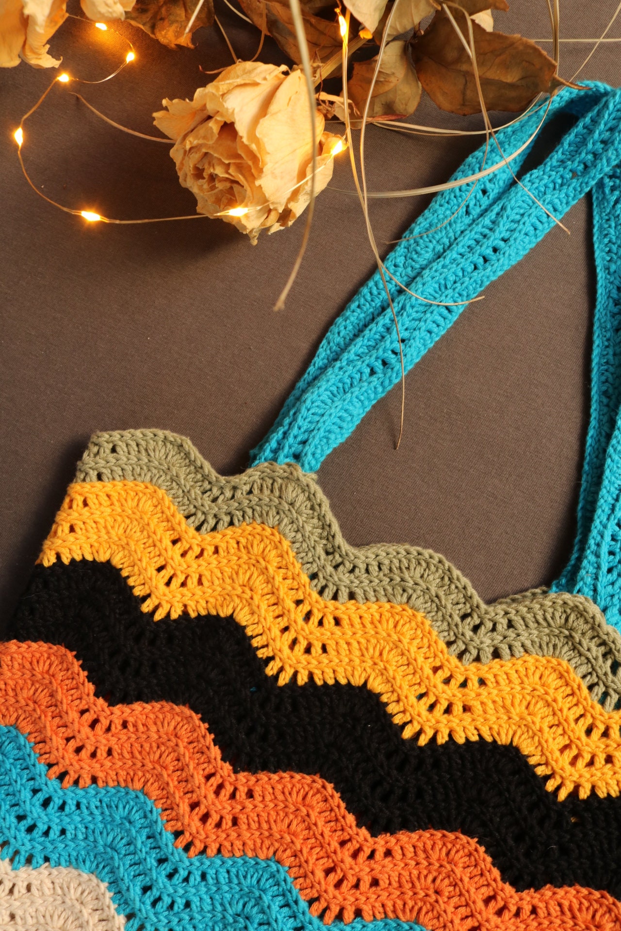 Wavy Tote Bag Crochet Pattern - Etsy