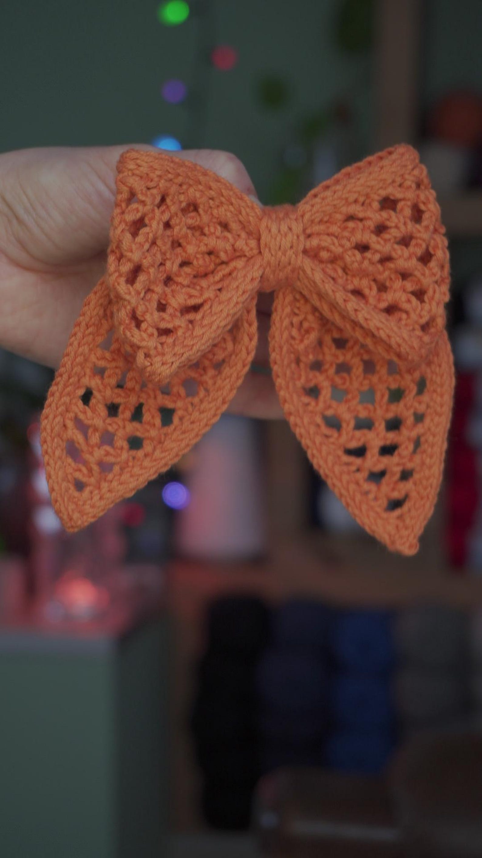 CROCHET PATTERN | Crochet Fishnet Bow - Easy Crochet Bow Tie for ...
