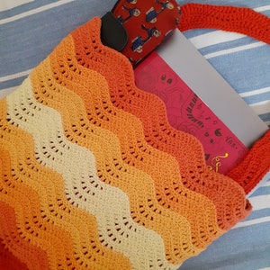 Wavy Tote Bag Crochet Pattern - Etsy