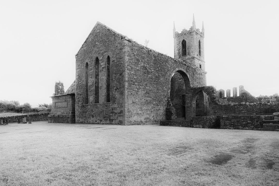 Baltinglass Abbey - Fine Art Black & White Photography | Irish Wall ...