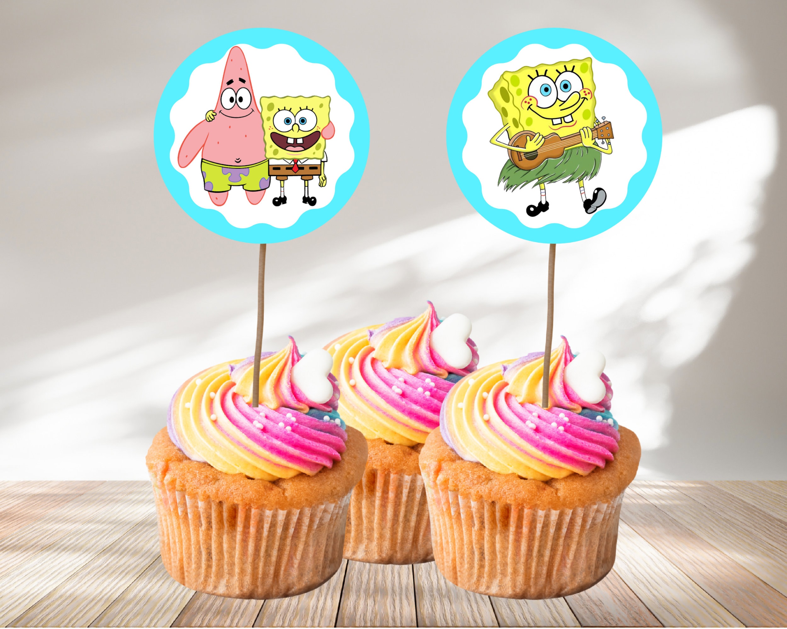 Sponge Bob Birthday Invitation, Canva Template, Sponge Bob Template ...
