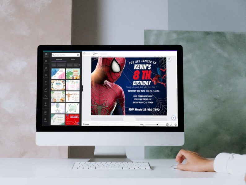 Editable Spider Man Birthday Invitation Template, Printable Birthday ...