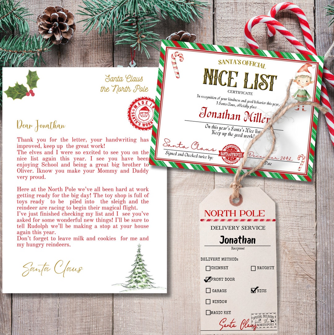 Letter From Santa, Letter From Santa Claus, Letter From Santa ...