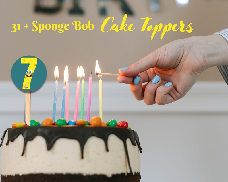 Sponge Bob Birthday Invitation, Canva Template, Sponge Bob Template ...