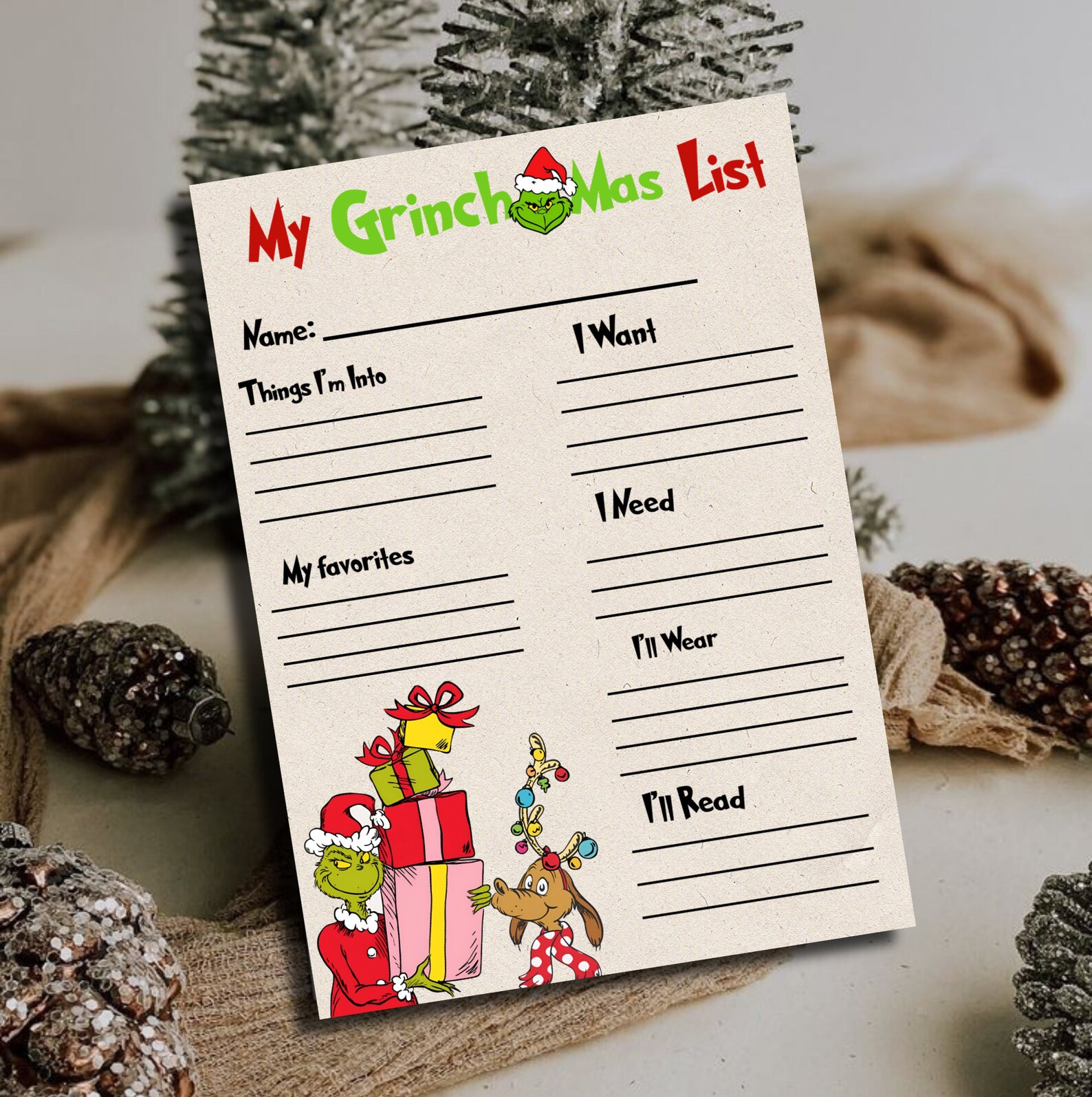 Secret Santa Questionnaire Editable, Good Secret Santa Gifts, Secret ...