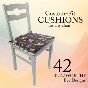Chair Cushions With Bees, Custom Dining Chair Pads - Etsy