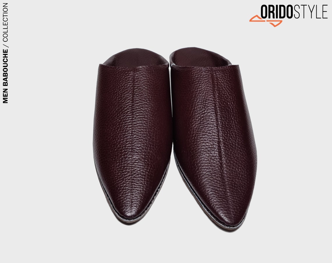 Handmade Moroccan Babouches Slippers for Men From Natural - Etsy