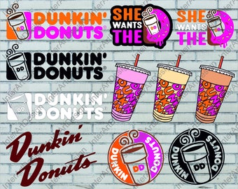 Dunkin Donuts Svg - Etsy