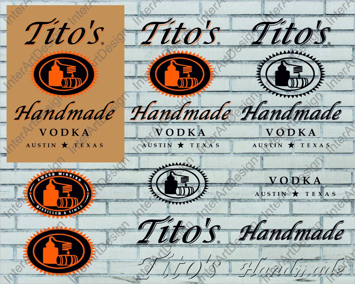 Titos Vodka Svg Vodka Label Svg Bundle Titos Silhouette - Etsy